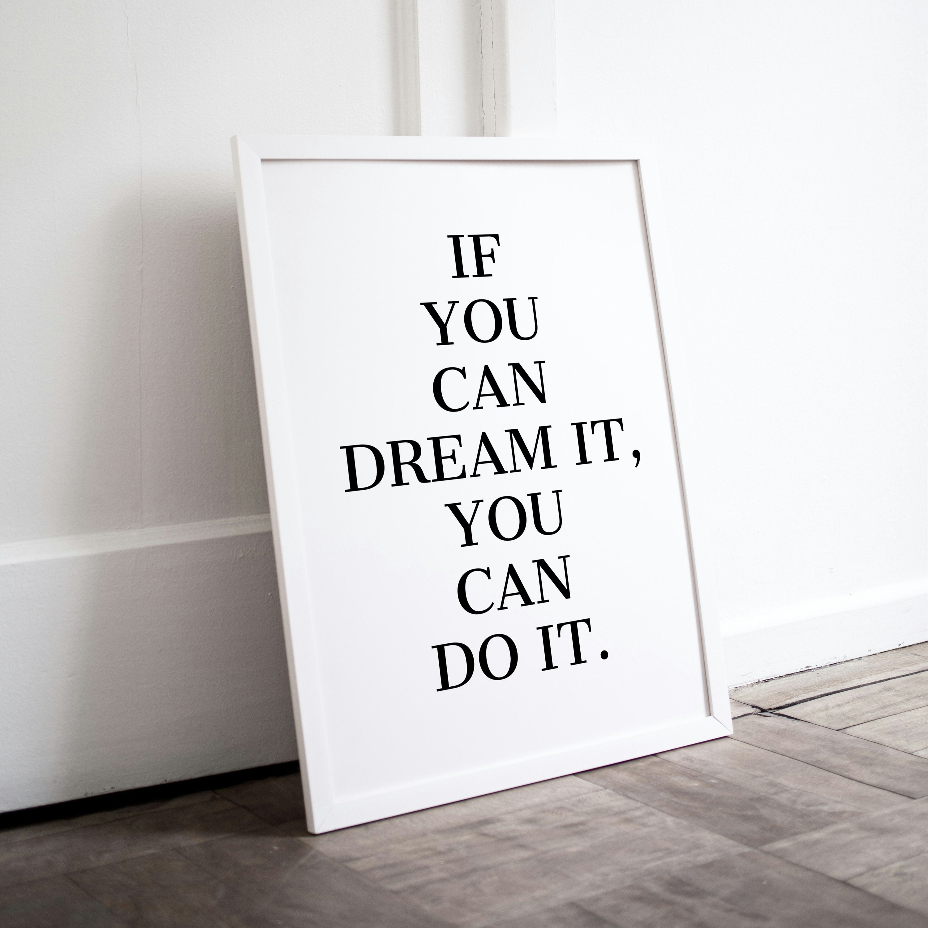 Motivational Posters, Affirmation Wall Paper, Typography as Art ...