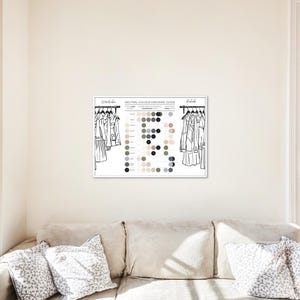 Wardrobe Neutral Color Dressing Guide Printable Fashion Style Chart ...