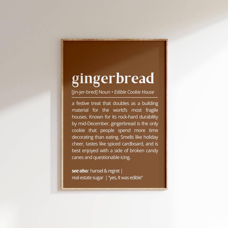 Gingerbread Wall Art - Etsy