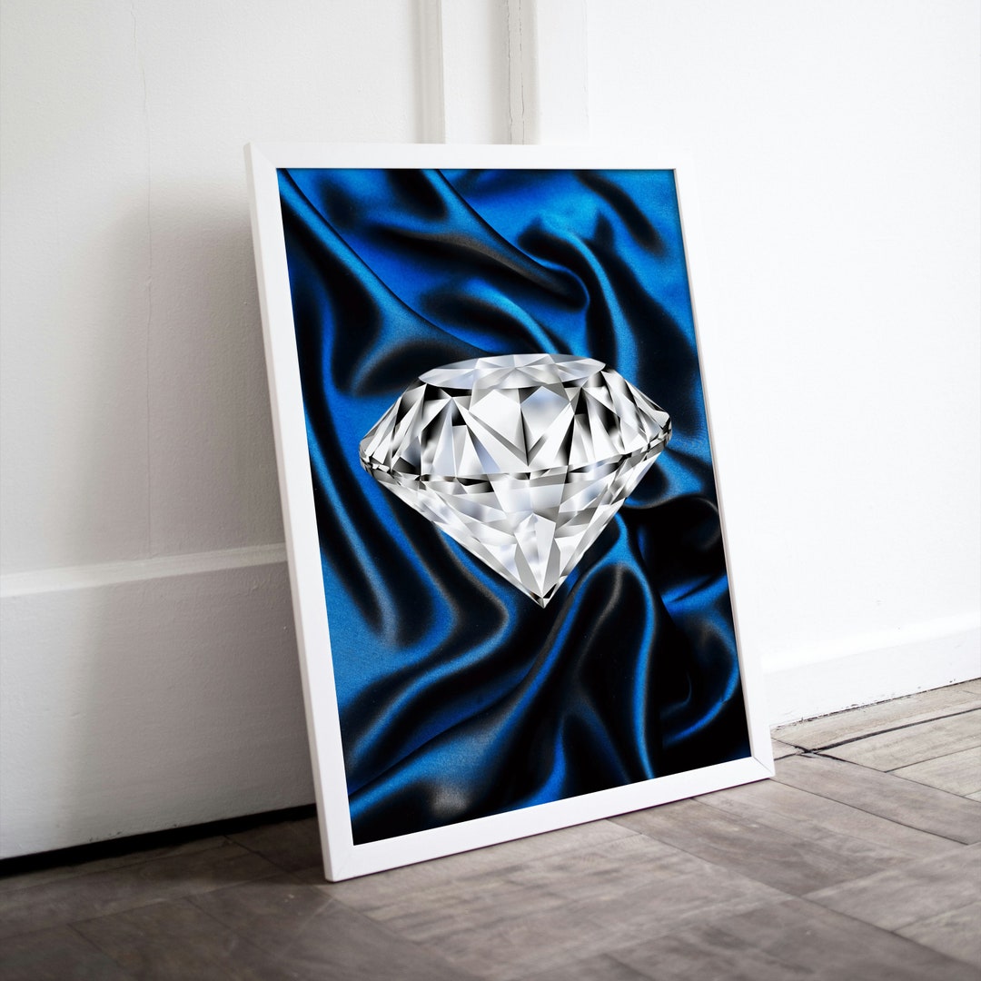Luxury Diamond Art Print: Jewel Tone Wall Decor (digital Download) - Etsy