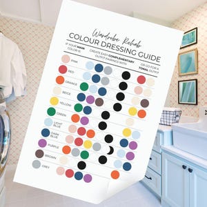 Wardrobe Color Guide Printable: Outfit Coordination Chart (PDF, JPG ...