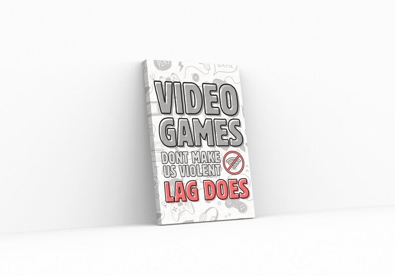 Funny Game Poster, Gaming Poster for Wall, Gaming Wall Decor, Gamer ...