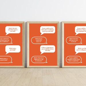 Conversation Starter Wall Art Set of 3 Office Lobby Decor Waiting Room ...