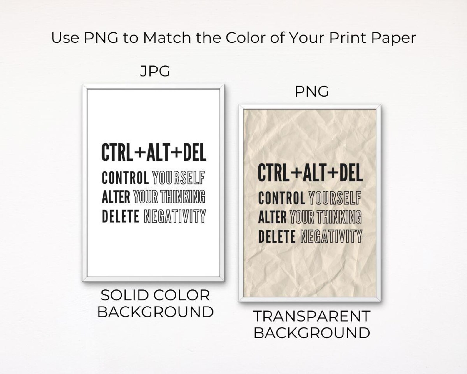 CTRL ALT DEL Quote Print: Motivational Office Decor (digital Download ...
