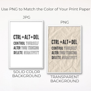 CTRL ALT DEL Quote Print: Motivational Office Decor (digital Download ...