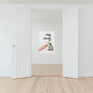 Cute Frog Poster, Inspirational Quote Art (digital Download) - Etsy