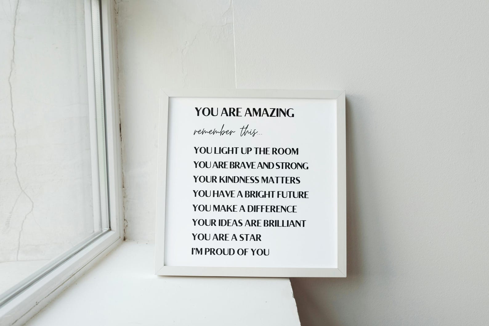 You Are Amazing Affirmation Wall Art for Kids Inspirational Classroom ...