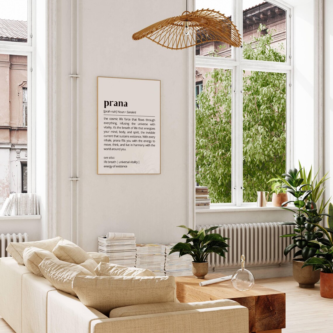 Prana Definition Wall Art Life Force Sanskrit Cosmic Vitality ...