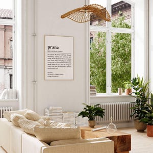 Prana Definition Wall Art Life Force Sanskrit Cosmic Vitality ...