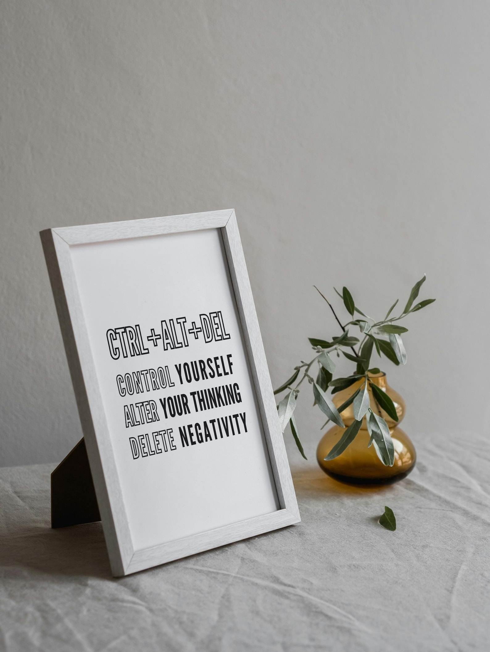 CTRL ALT DEL Quote Print: Motivational Office Decor (digital Download ...