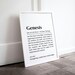 Genesis Definition Print: Christian Bible Theology Wall Art (digital ...