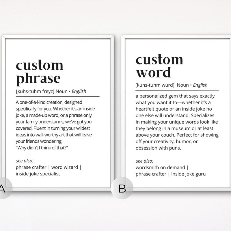 Unique Word Art - Etsy