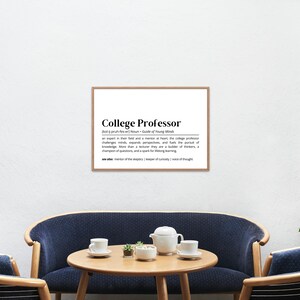 College Professor Definition Wall Art Printable Teacher Appreciation ...