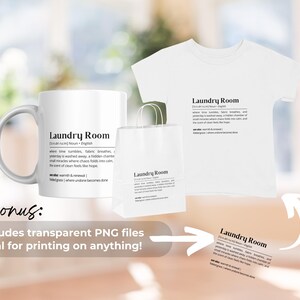 Laundry Room Definition Wall Art Laundry Quote Poster Gift for Her ...