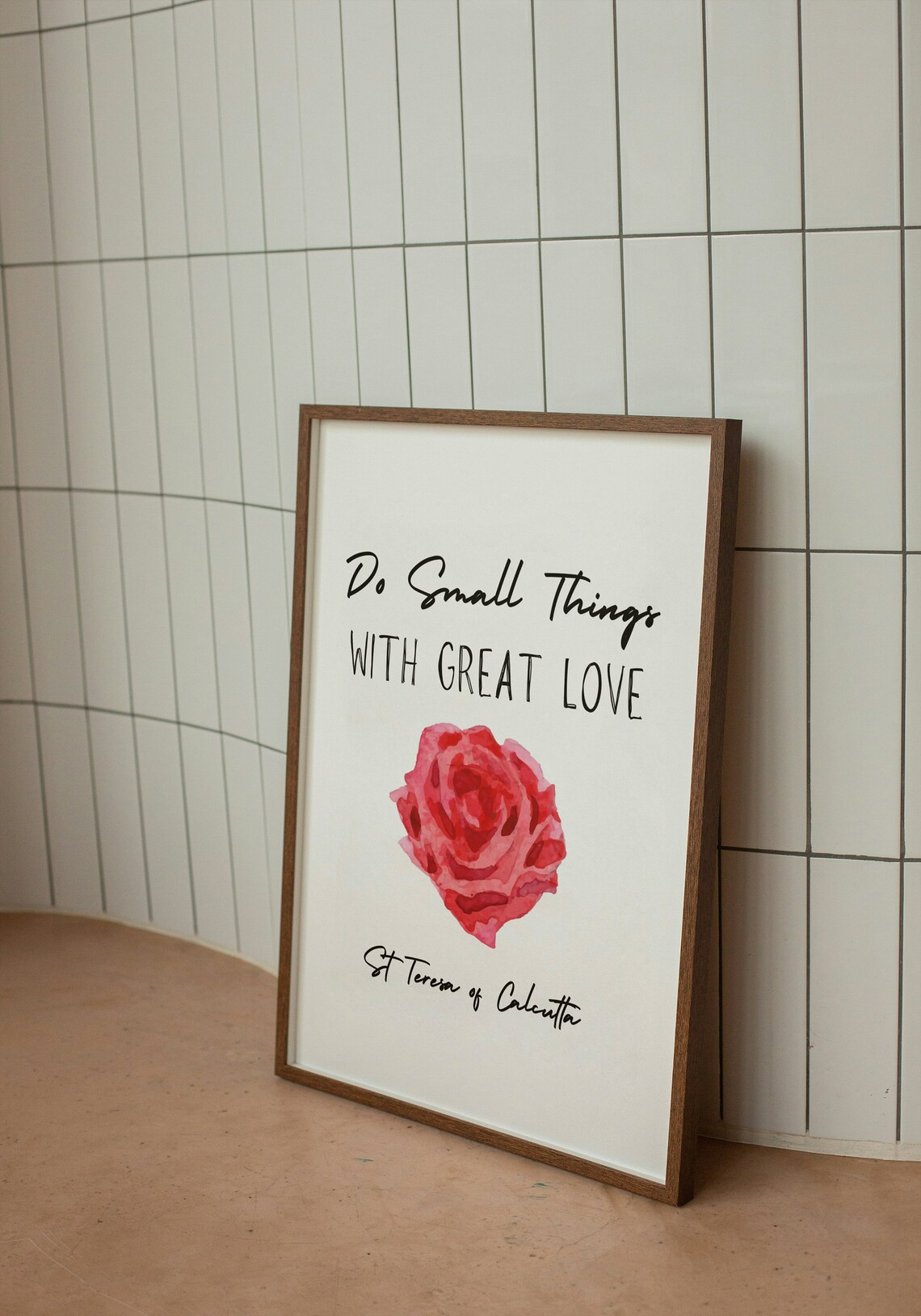 St Teresa of Calcutta, Saint Quotes, Quote Wall Art, Typography as Art ...