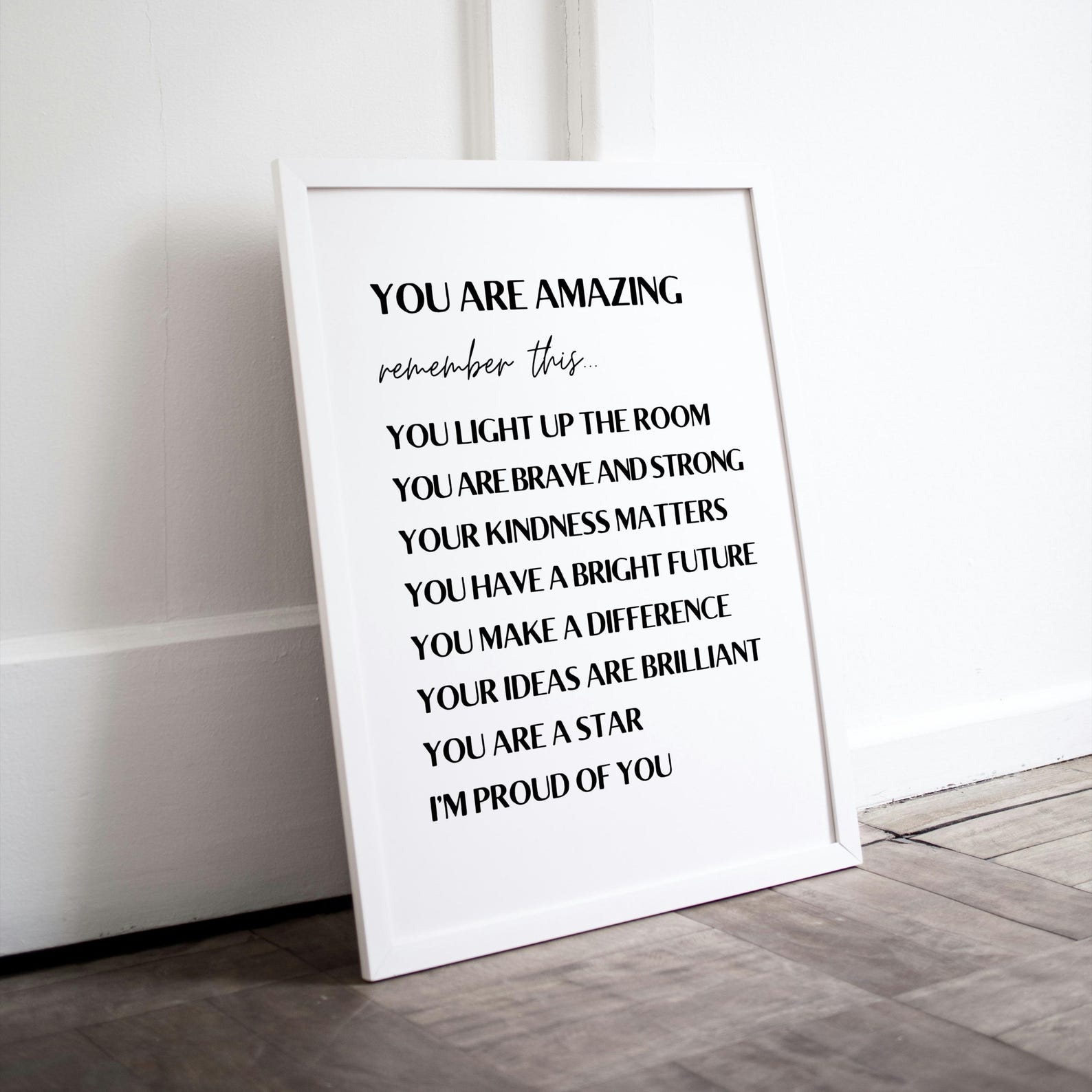 You Are Amazing Affirmation Wall Art for Kids Inspirational Classroom ...