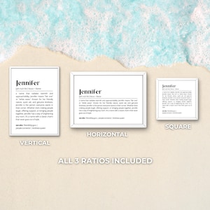 Jennifer Name Definition Wall Art Personalized Jennifer Name Meaning ...
