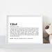 Elliot Name Meaning Print | Personalized Gift | Nursery Wall Art ...