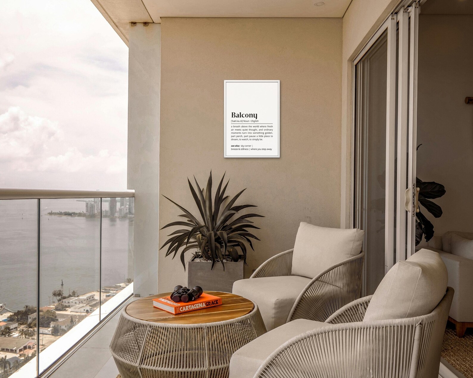 Balcony Definition Print: Minimalist Outdoor Quote Art (digital ...