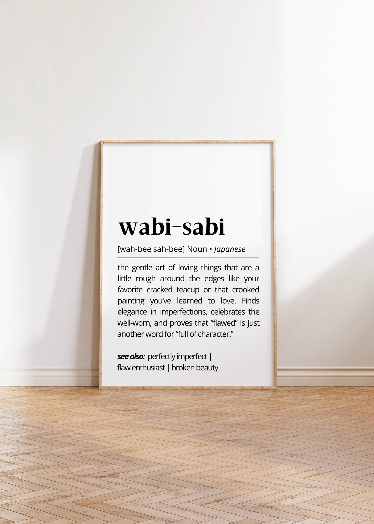 Wabi-sabi Definition Print, Japanese Aesthetic (digital Download) - Etsy