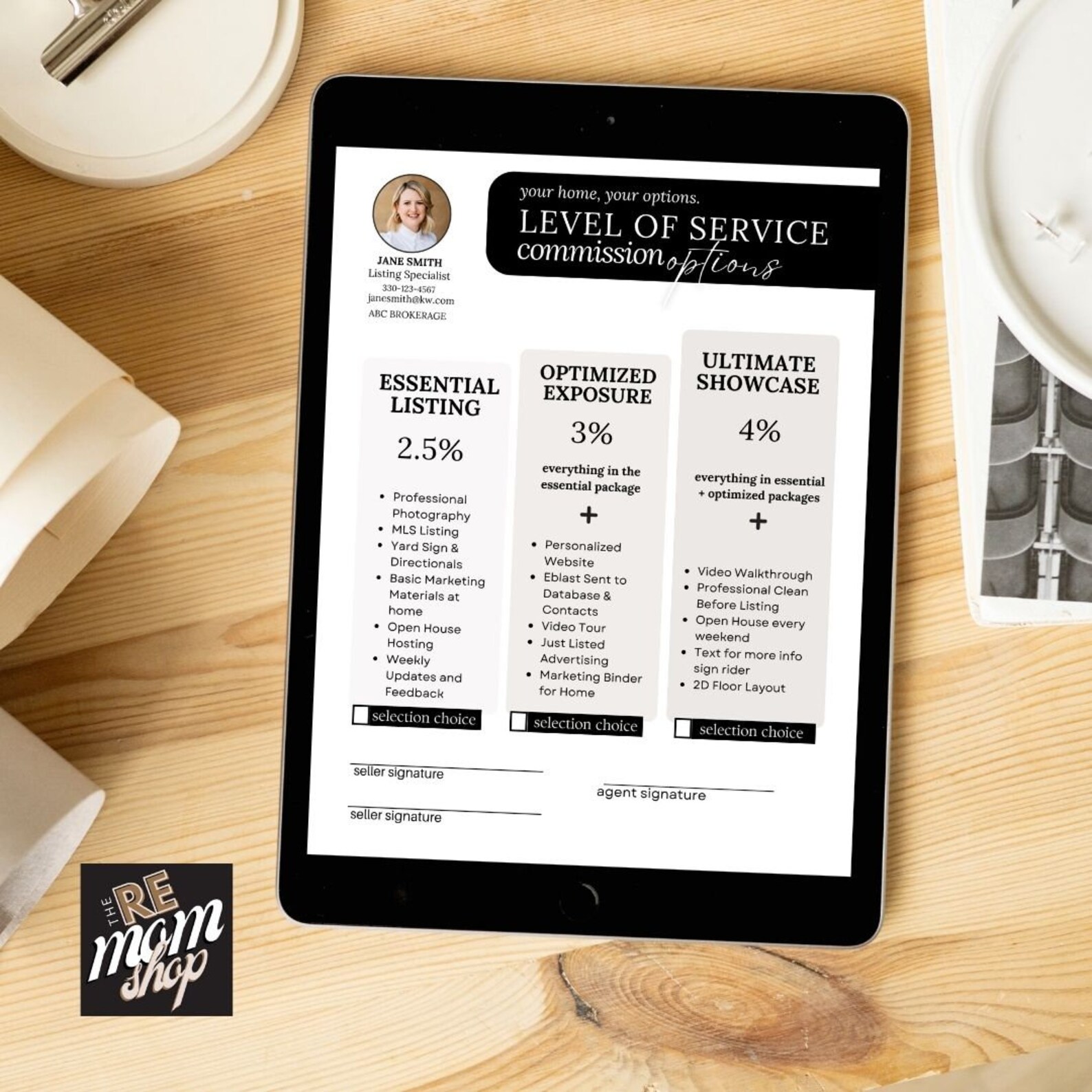 Listing Commission, Commission Template, Listing Presentation ...