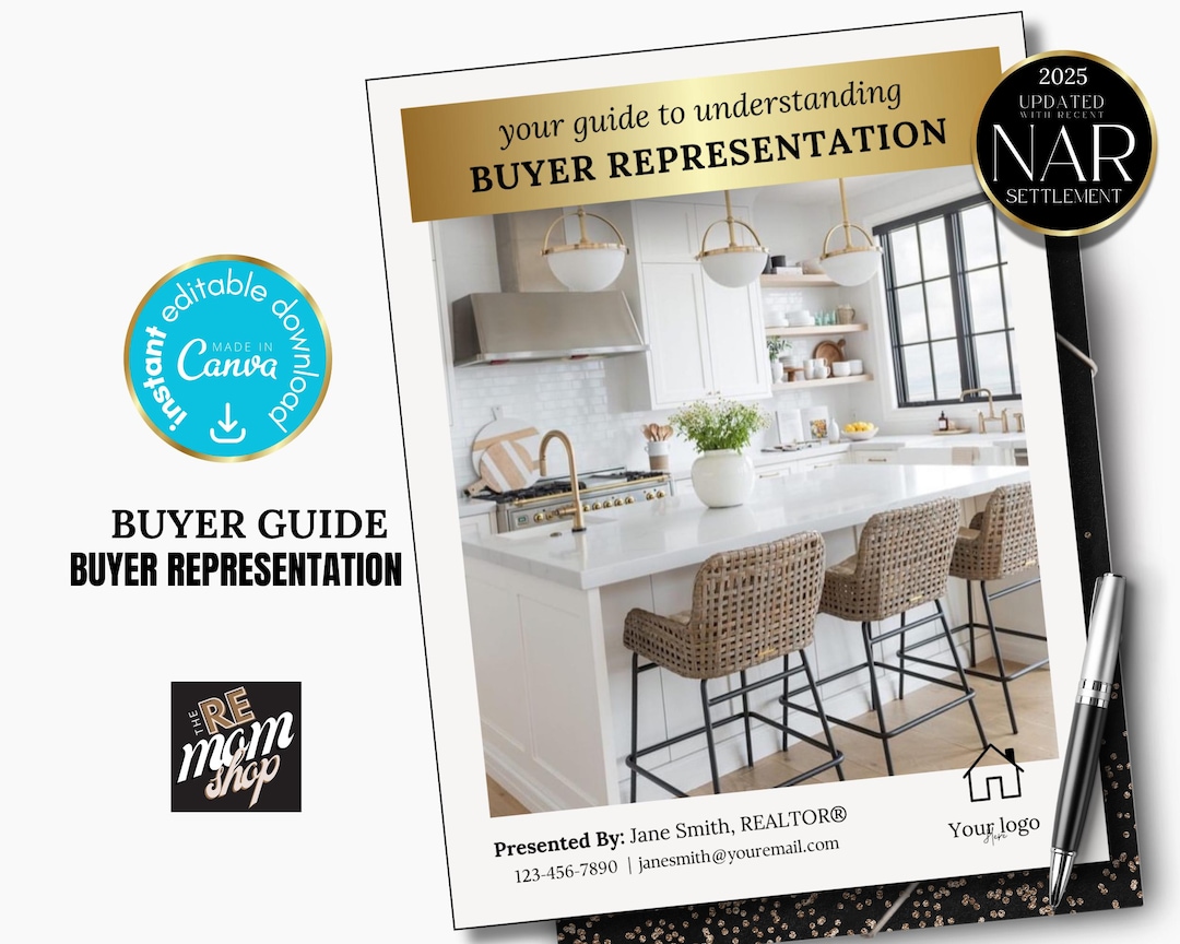 Realtor Buyer Representation Guide | Canva Template (digital Download ...