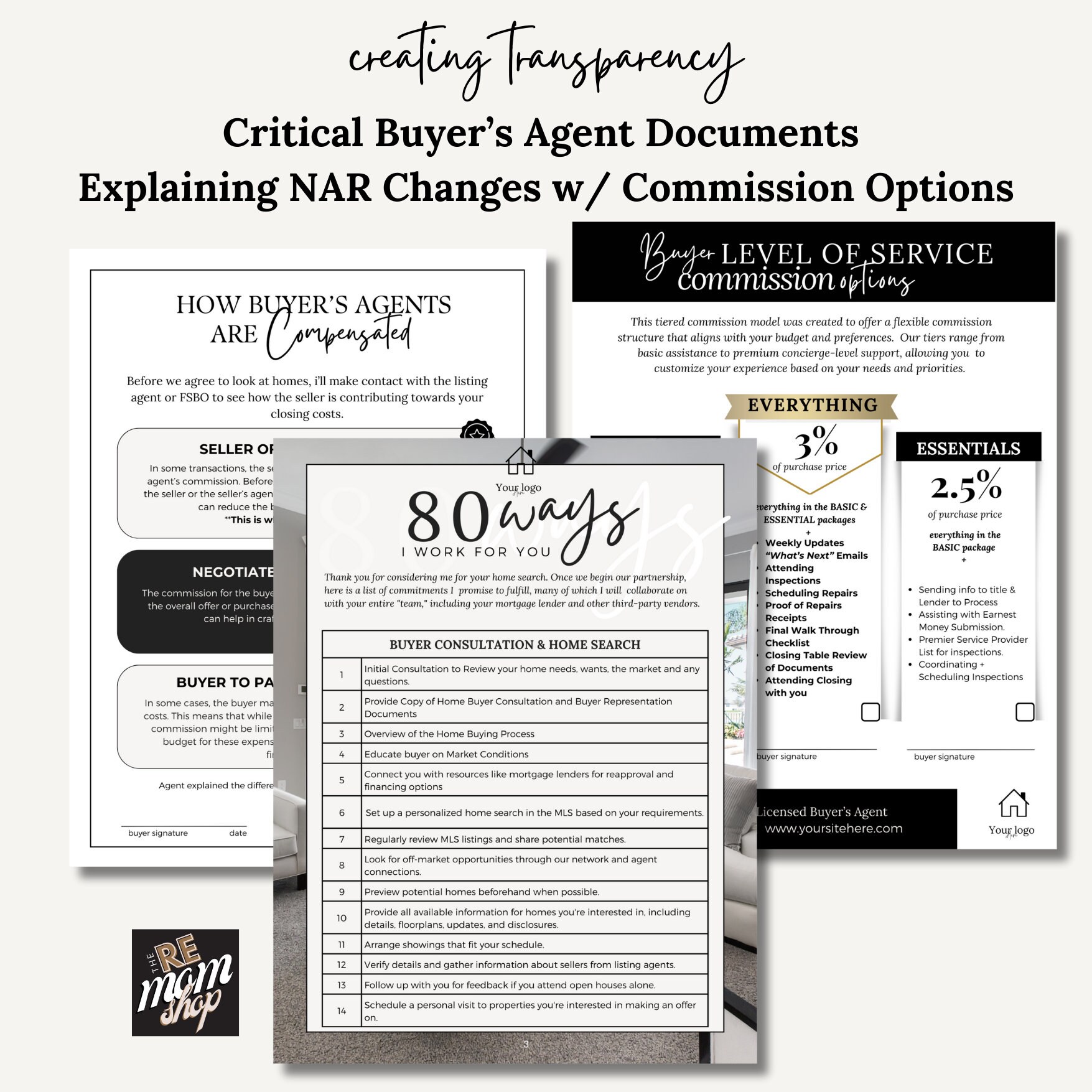 Buyer Representation | Buyer Guide | Commission Sheet Template | Real ...