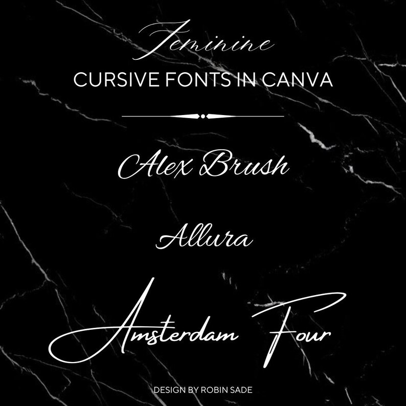 Feminine Cursive Fonts, Classy Canva Fonts, Luxury Fonts, Premium Fonts ...