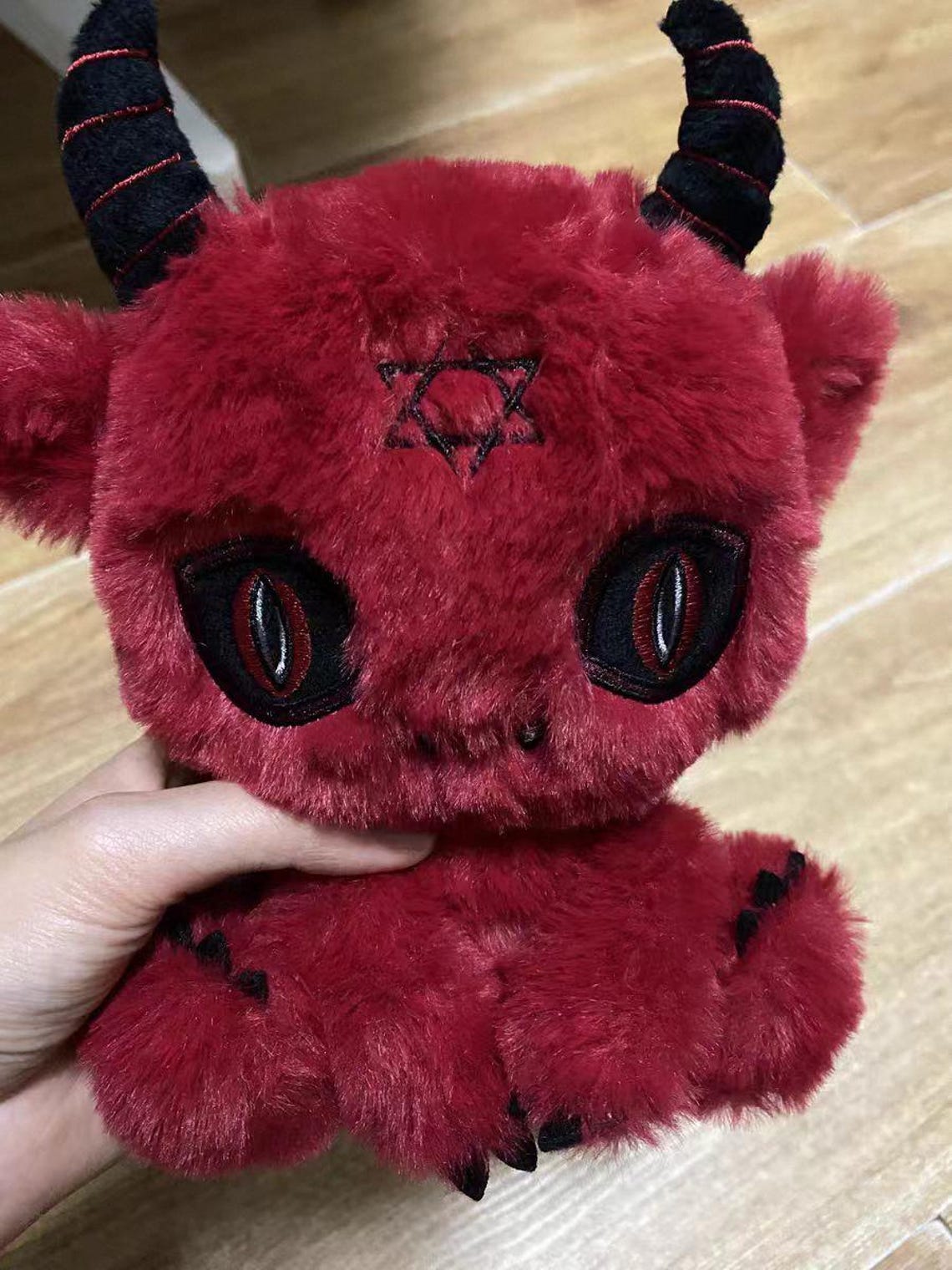 Red Cute Devil Plush Toy Cute Devil Design Monster Doll Doll Suitable ...