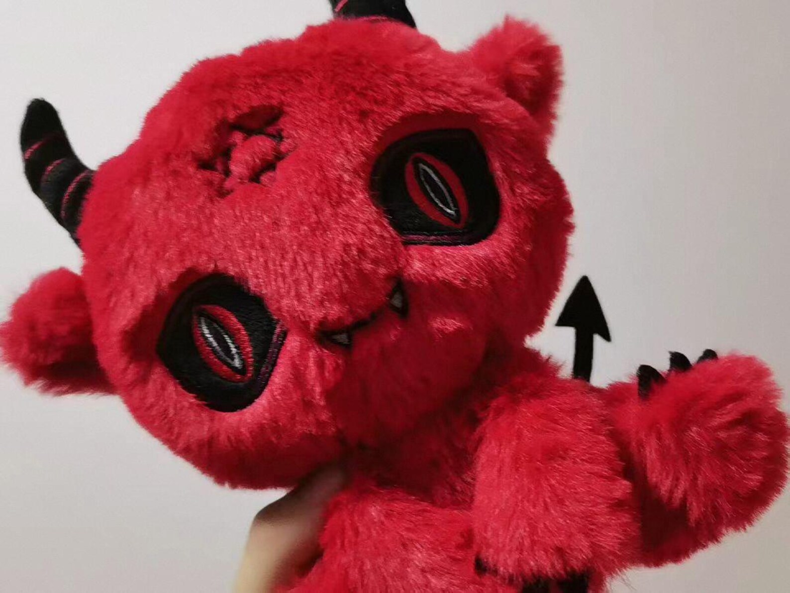 Red Cute Devil Plush Toy Cute Devil Design Monster Doll Doll Suitable ...
