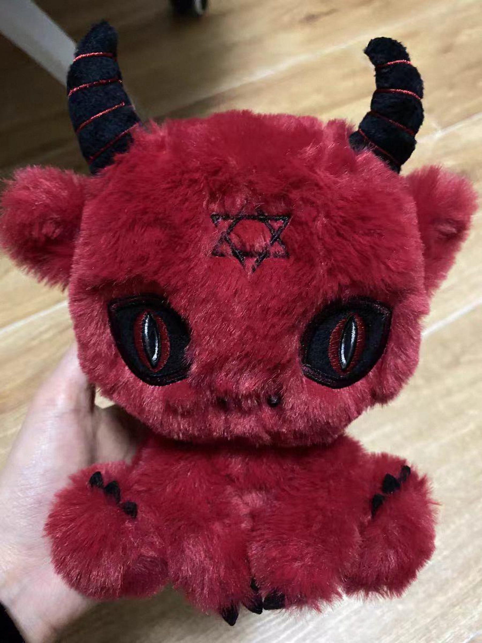 Red Cute Devil Plush Toy Cute Devil Design Monster Doll Doll Suitable ...
