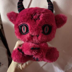 Red Cute Devil Plush Toy Cute Devil Design Monster Doll Doll Suitable ...