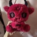 Red Cute Devil Plush Toy Cute Devil Design Monster Doll Doll Suitable ...