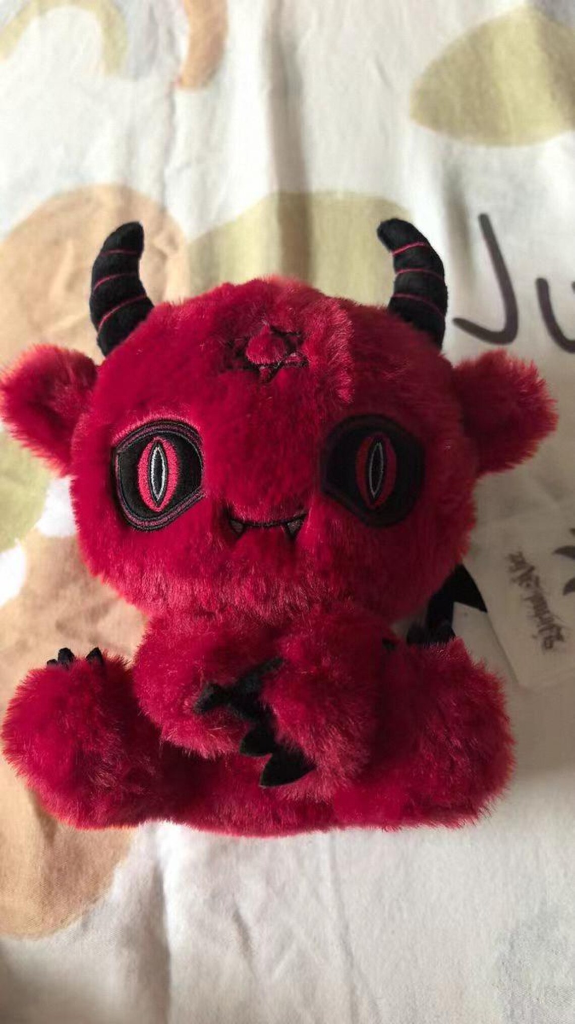 Red Cute Devil Plush Toy Cute Devil Design Monster Doll Doll Suitable ...