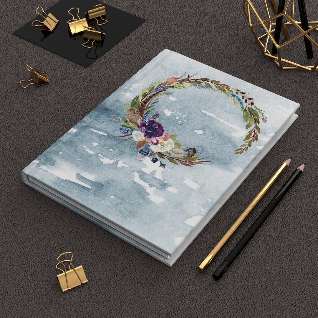 Boho Wreath Journal - Goblincore Notebook - Etsy