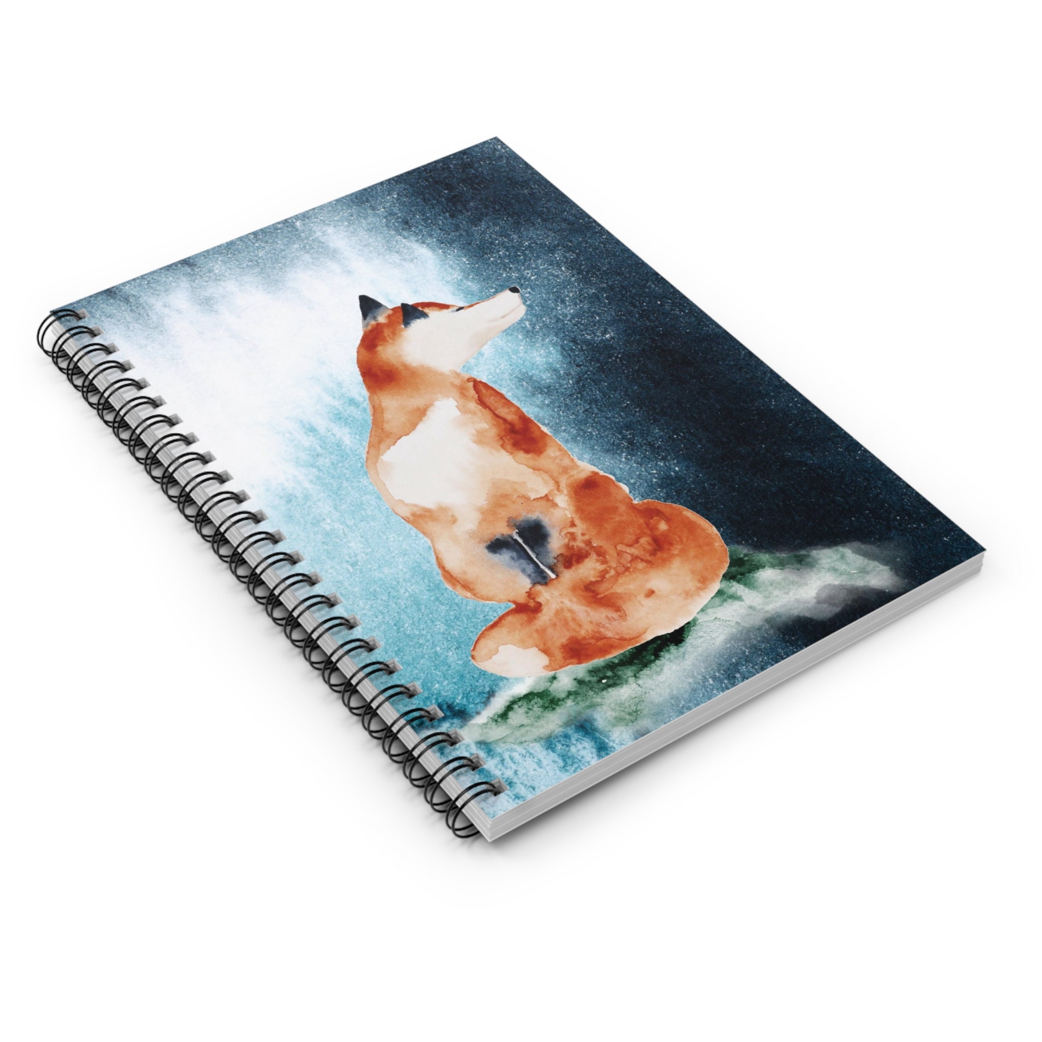 Red Fox Spiral Notebook - Fox Journal - Etsy