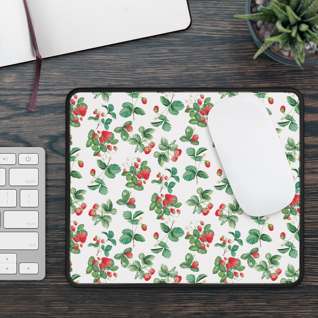 Strawberries Mouse Pad - Cottagecore Decor, Farmcore Desk Accessory - Etsy