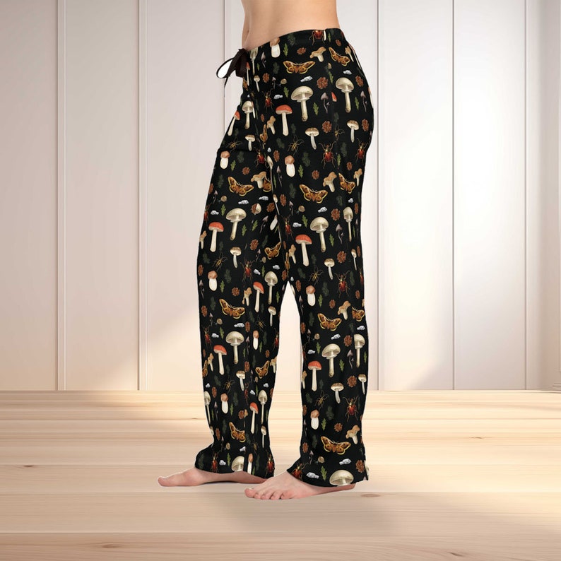 Mushroom Women's Pajama Pants - Cottagecore Sleepwear - Goblincore ...