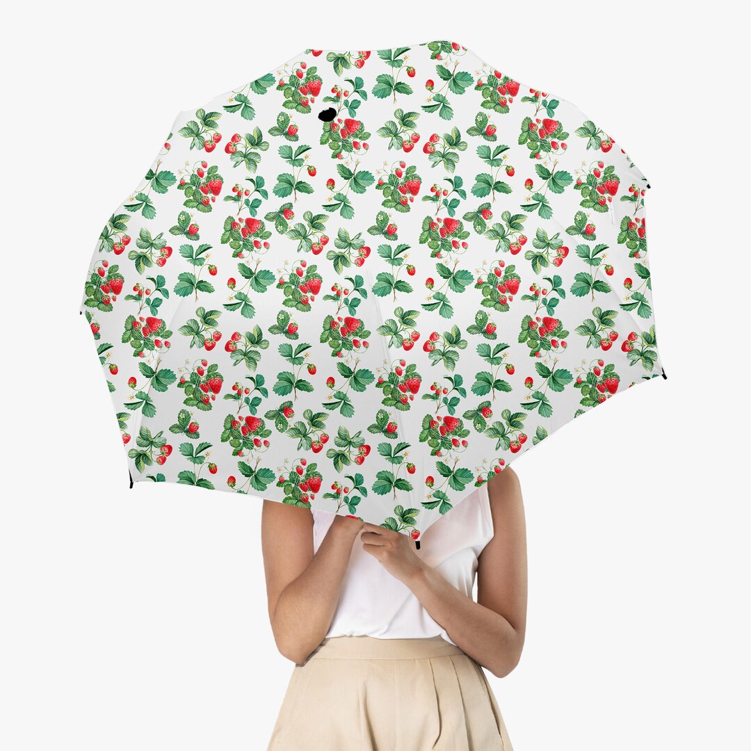 Strawberries Umbrella - Cottagecore, Goblincore - Etsy