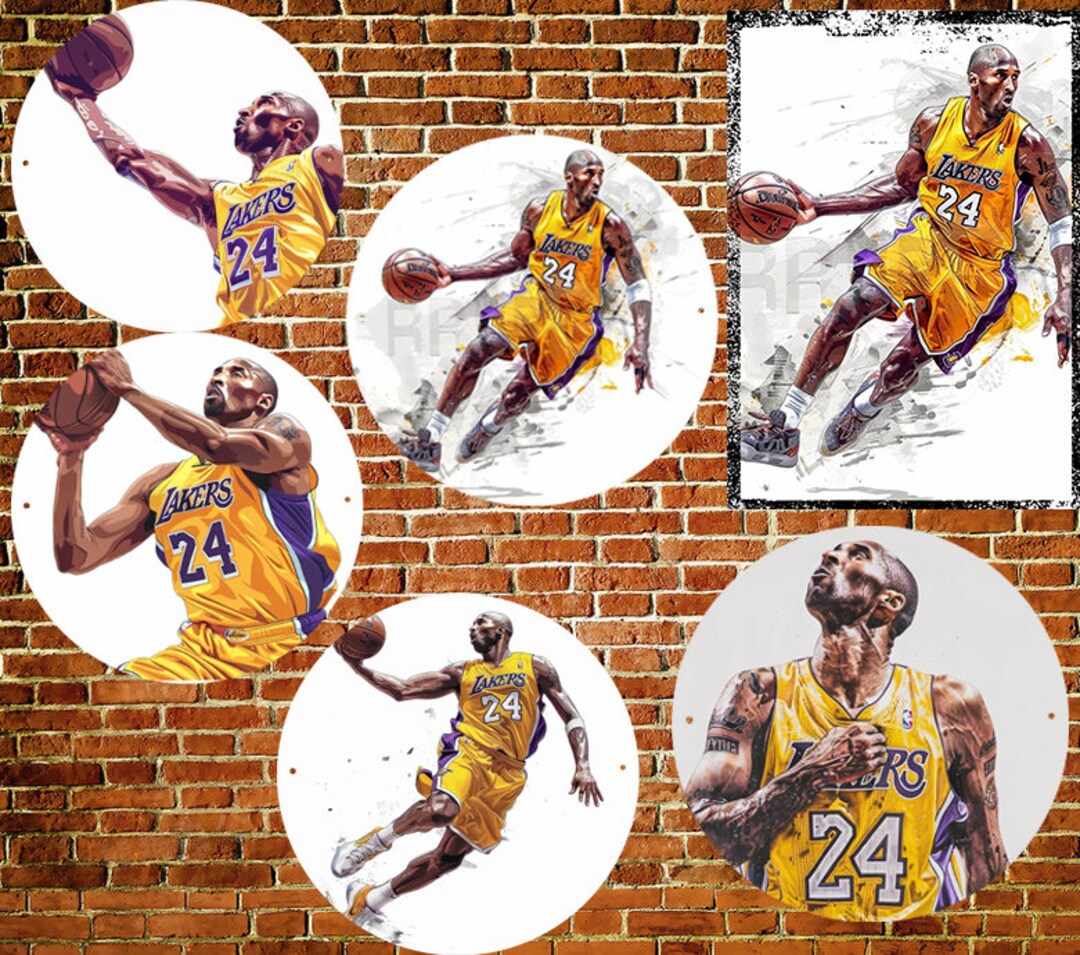Kobe Bryant Poster, Kobe Bryant Metal Poster, Metal Tin Sign ...