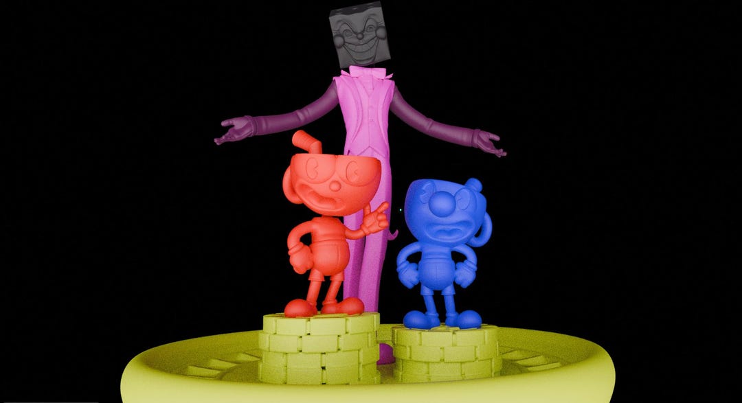 Cuphead & King Dice 3D Model STL: Fan Art Tribute (digital Download) - Etsy