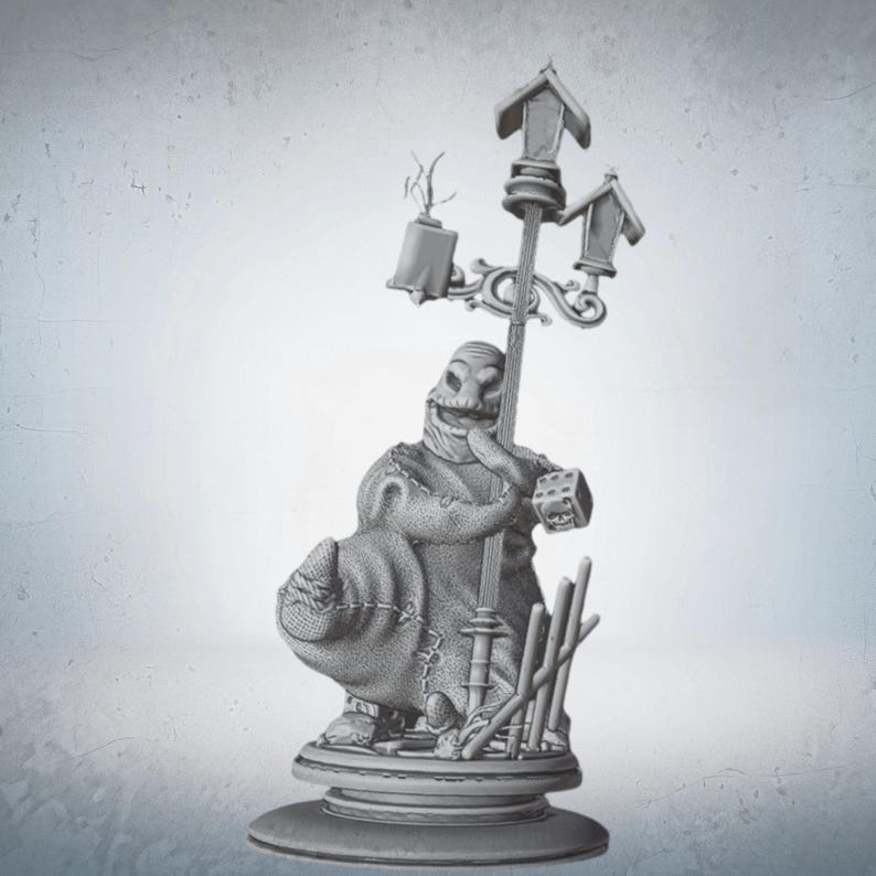 Oogie Boogie Gothic Lantern Sculpture - STL 3D Print Model - Etsy