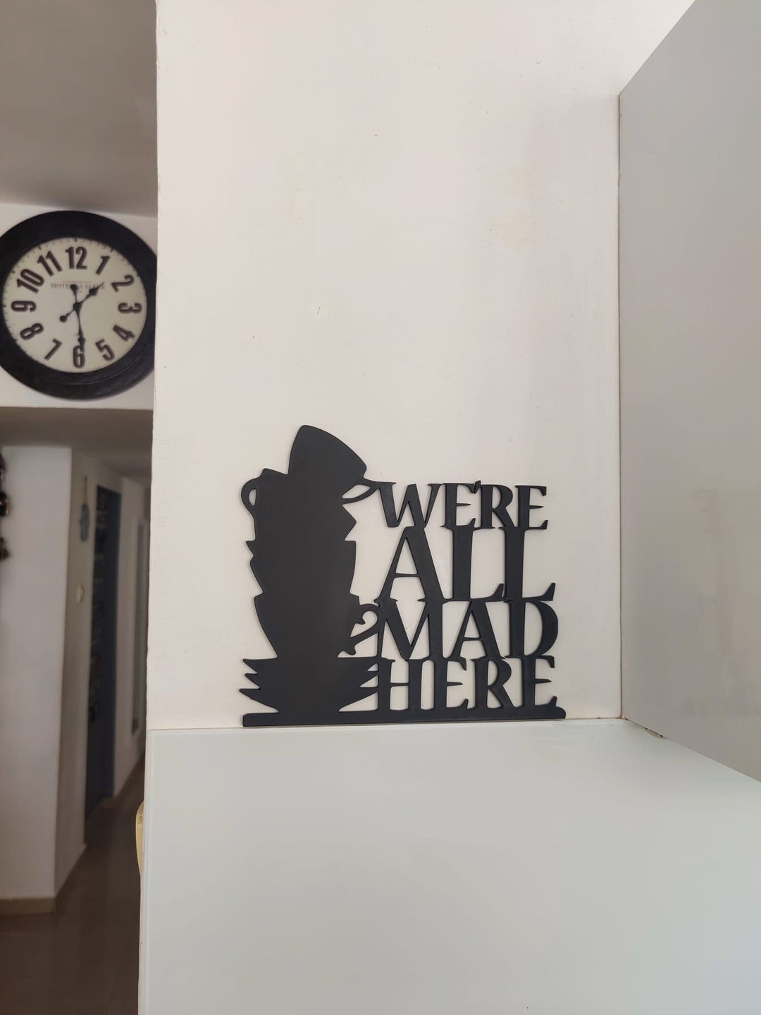 3D Print STL File 'we're All Mad Here' Quote Alice in Wonderland ...