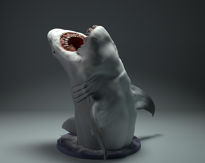 Shark Mini | Unpainted | Shark | Great White | Tiger | Jaws | Water ...