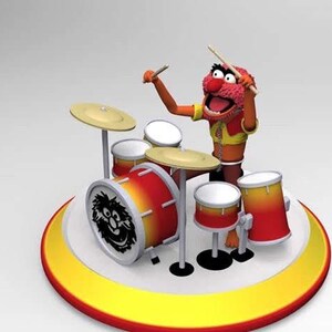 Wild Muppet Drummer 3D STL Model – Fan Art for 3D Printing Enthusiasts ...