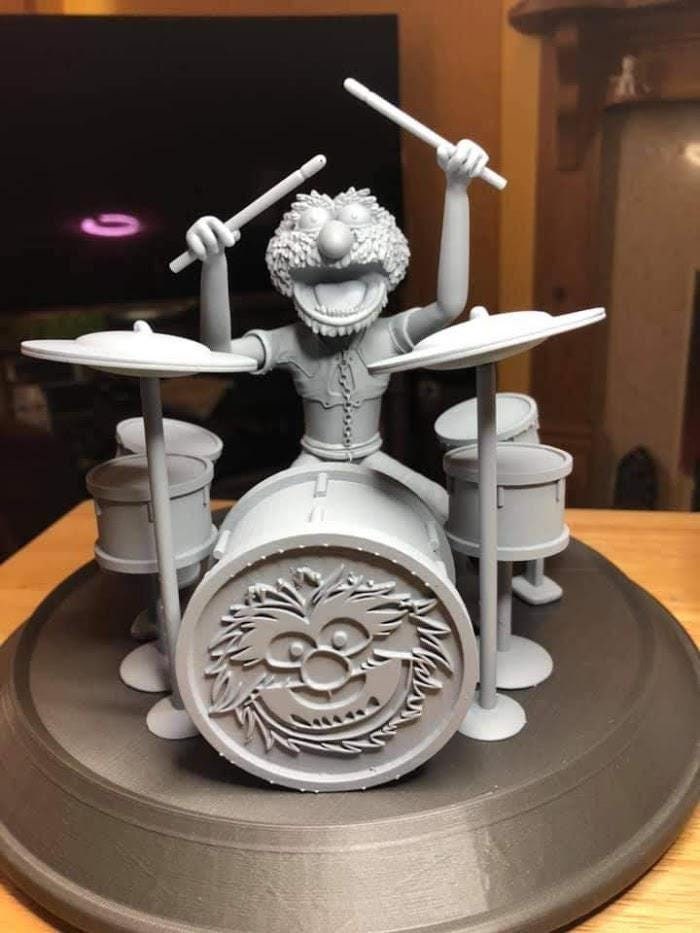 Wild Muppet Drummer 3D STL Model – Fan Art for 3D Printing Enthusiasts ...