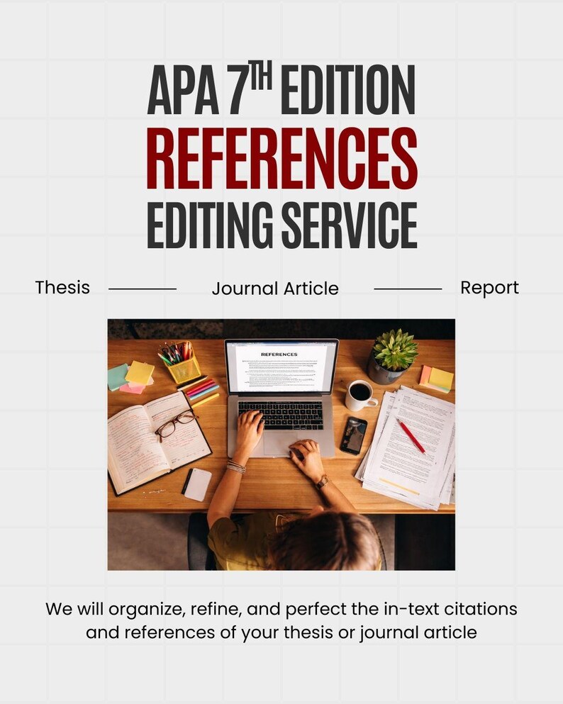 APA 7th Edition In-text Citations & References Editing Service - Etsy