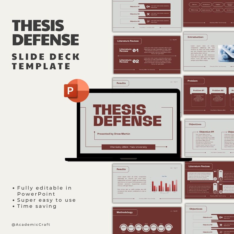 Thesis Defense Presentation Template Powerpoint Presentation Template ...