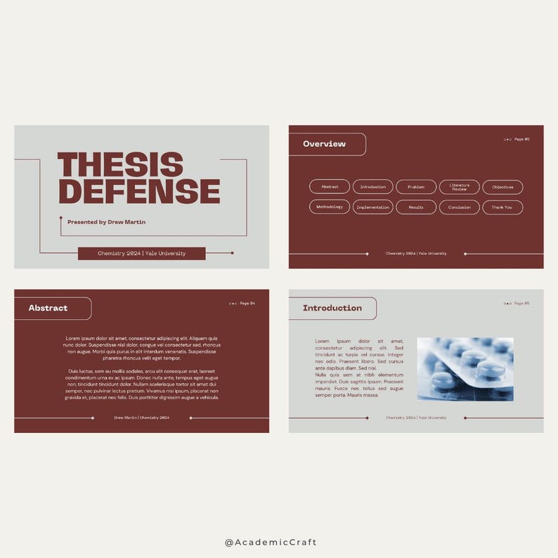 Thesis Defense Presentation Template Powerpoint Presentation Template ...