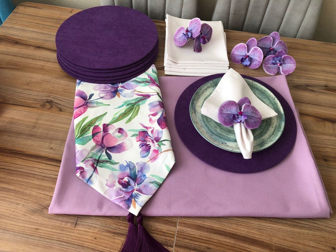 Tableware Presentation Full Set Orchid - Etsy
